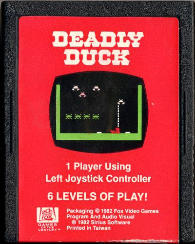 Deadly Duck Used Atari 2600 Games For Sale Retro Game Store – Dial Up Games