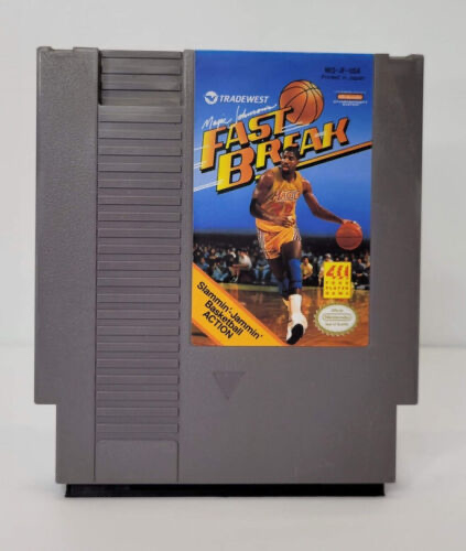 Magic Johnson's Fast Break Used NES Games For Sale – Dial Up Games