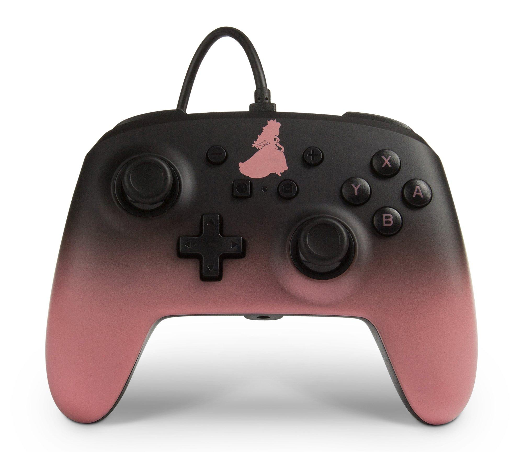Power A Wired Pro Controller Pink& Black Super Mario Bros Princess ...