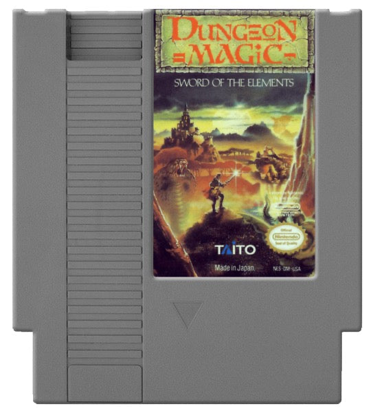 Dungeon Magic Sword of the Elements Used NES Games For Sale – Dial Up Games
