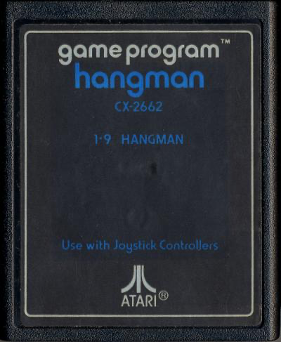 Hangman (Text Label) Used Atari 2600 Games For Sale – Dial Up Games