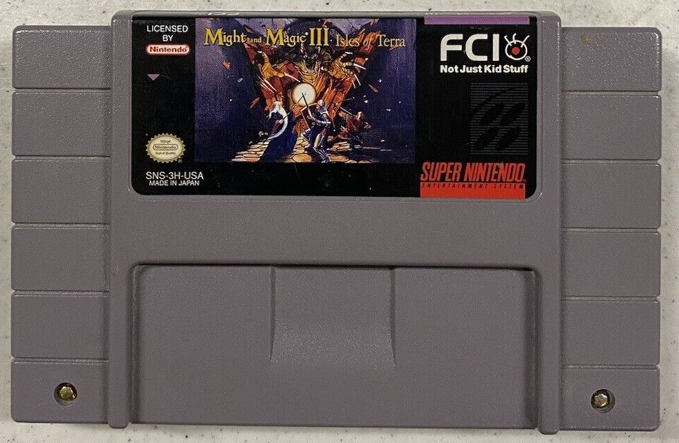 Might and Magic III: Isles of Terra Used SNES Games For Sale – Dial Up ...
