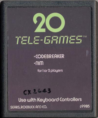 Codebreaker (Tele-Games) Used Atari 2600 Games For Sale – Dial Up Games