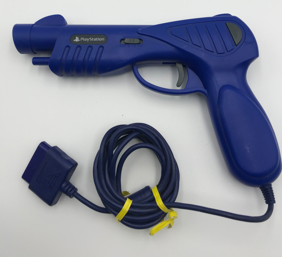 Light Gun PS1 GunZ Blue Used For Sale Retro Game Store – Dial Up Games