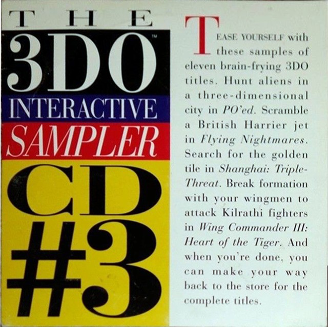 3DO Interactive Sampler CD 3 Used 3DO Games For Sale – Dial Up Games
