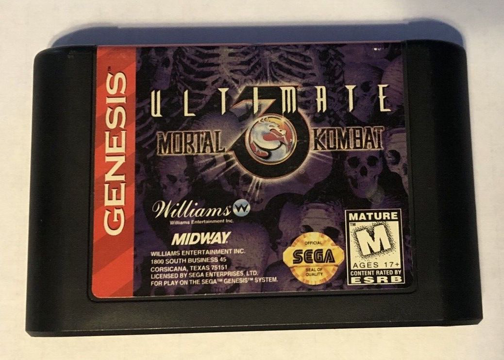 Ultimate Mortal Kombat 3 Used Genesis Games For Sale – Dial Up Games