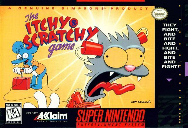 Itchy & Scratchy Game, The (The Simpsons) Retro Game Store – Dial Up Games