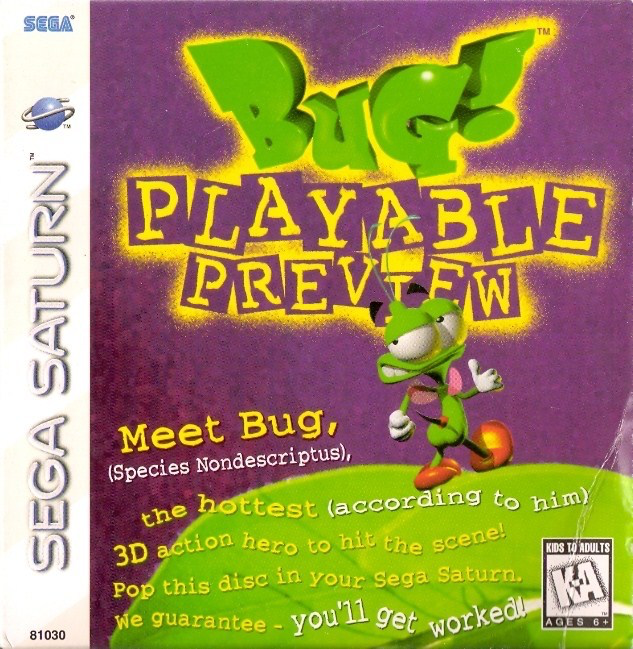 Bug: Playable Preview Used Sega Saturn Games For Sale – Dial Up Games