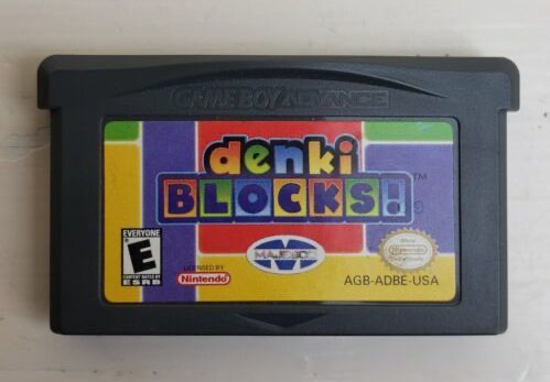 Denki Blocks Used GBA Games For Sale Retro Video Game Store – Dial Up Games