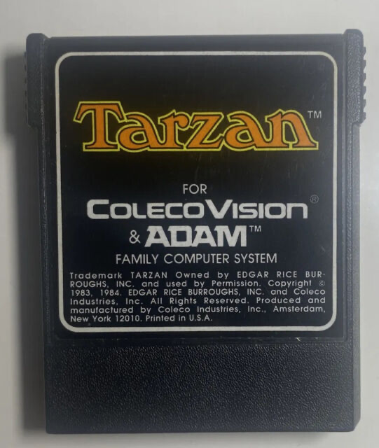 Tarzan Used Colecovision Games For Sale Retro Video Gameshop – Dial Up ...